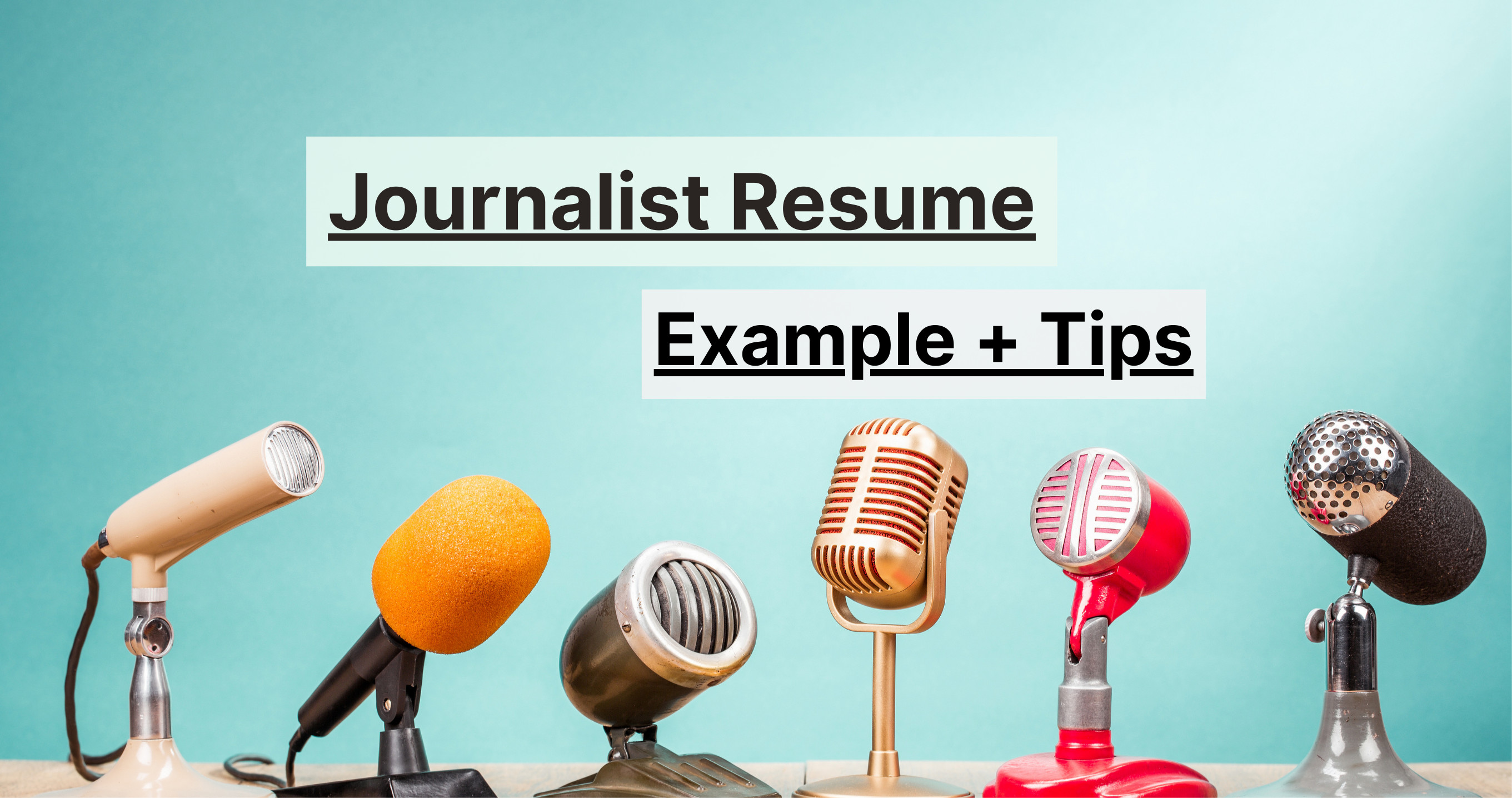 Journalist Resume Tips for Any Experience Level | Cake