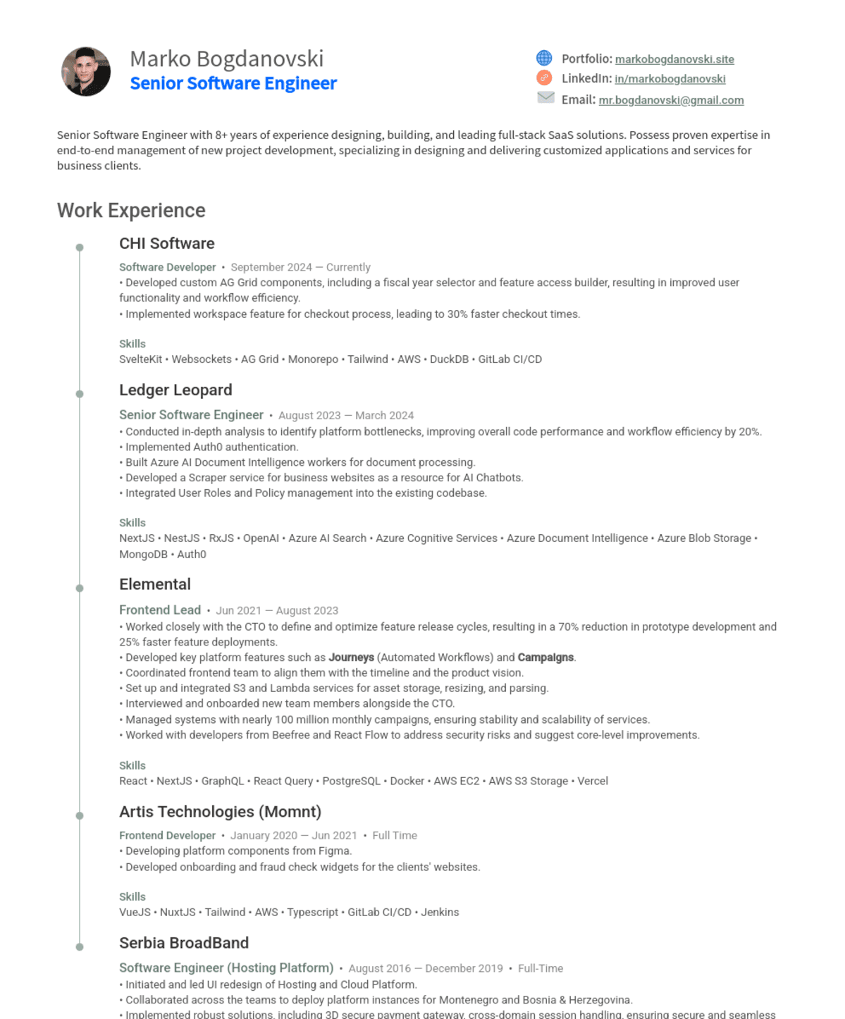 elemental resume